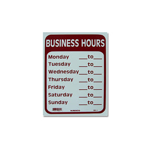 Business Hour Sign – Preferred Projects