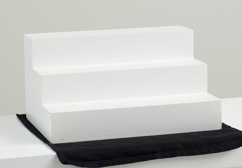 Pair of 3 Step White Displays – Preferred Projects